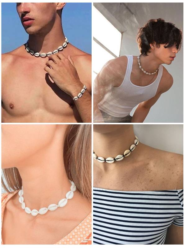 Collares de conchitas en Chimaltenango, Guatemala en Chimaltenango