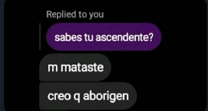 Prueba 1 meme aborigen en Barquisimeto