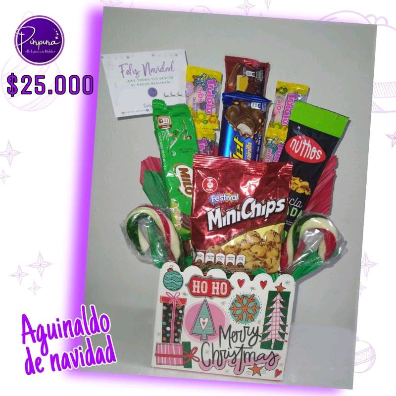 Caja aguinaldo de dulces en Medellin