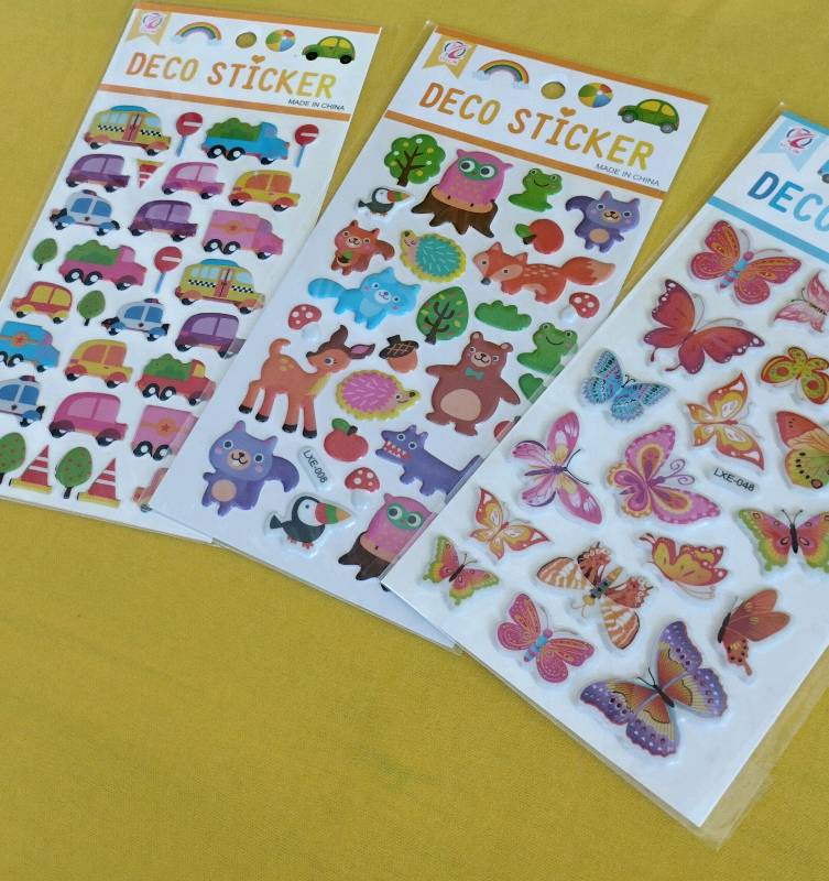 Planilla de stickers decorativos en Tulancingo