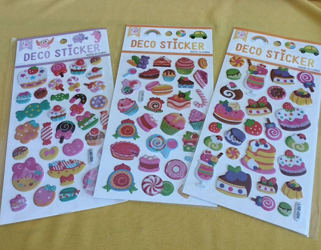 Planilla de stickers decorativos en Tulancingo