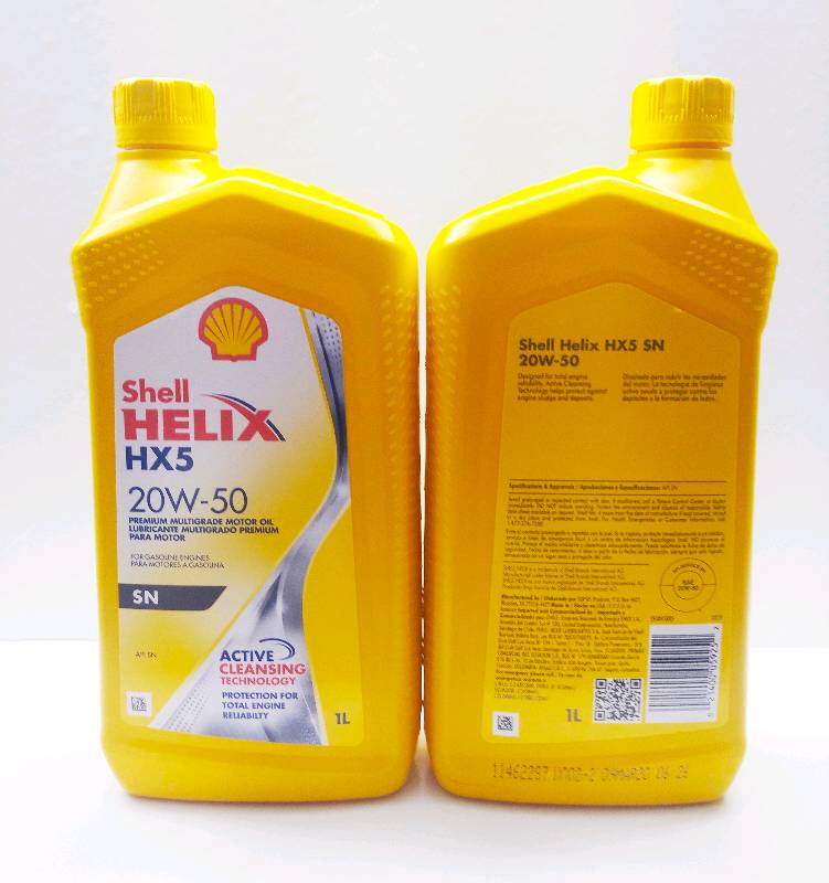 Aceite Mineral 20w50 Shell Helix Hx5 en Caracas