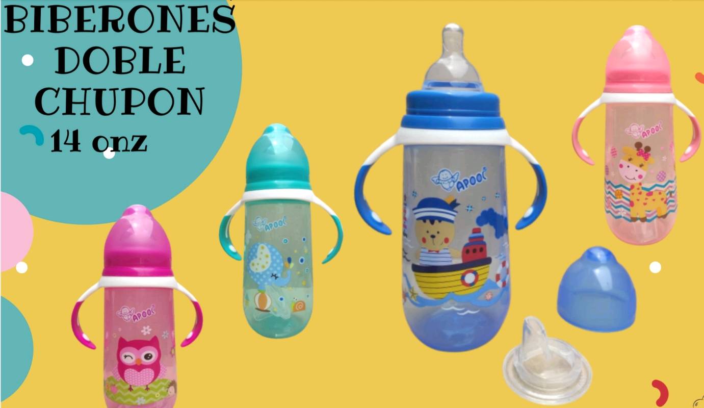 Biberon doble chupón 8oz en Arequipa