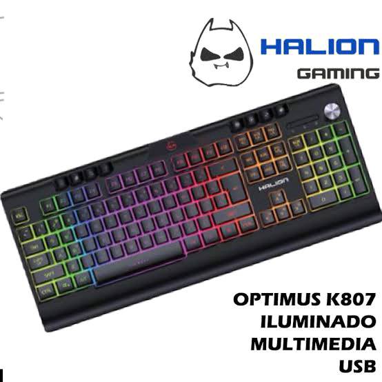TECLADO HALION HA-K807 OPTIMUS GAMING en juliaca
