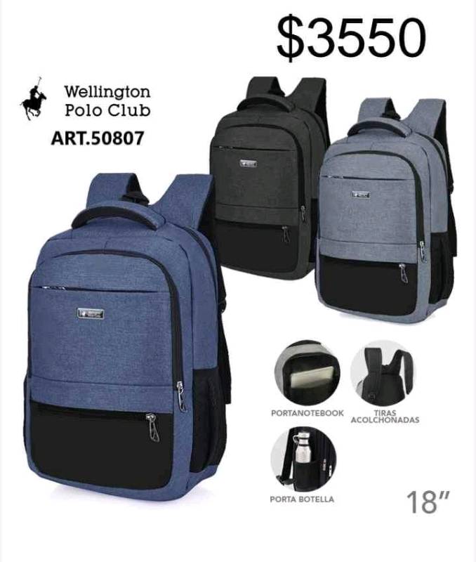Mochilas Wellington polo club en Castelar
