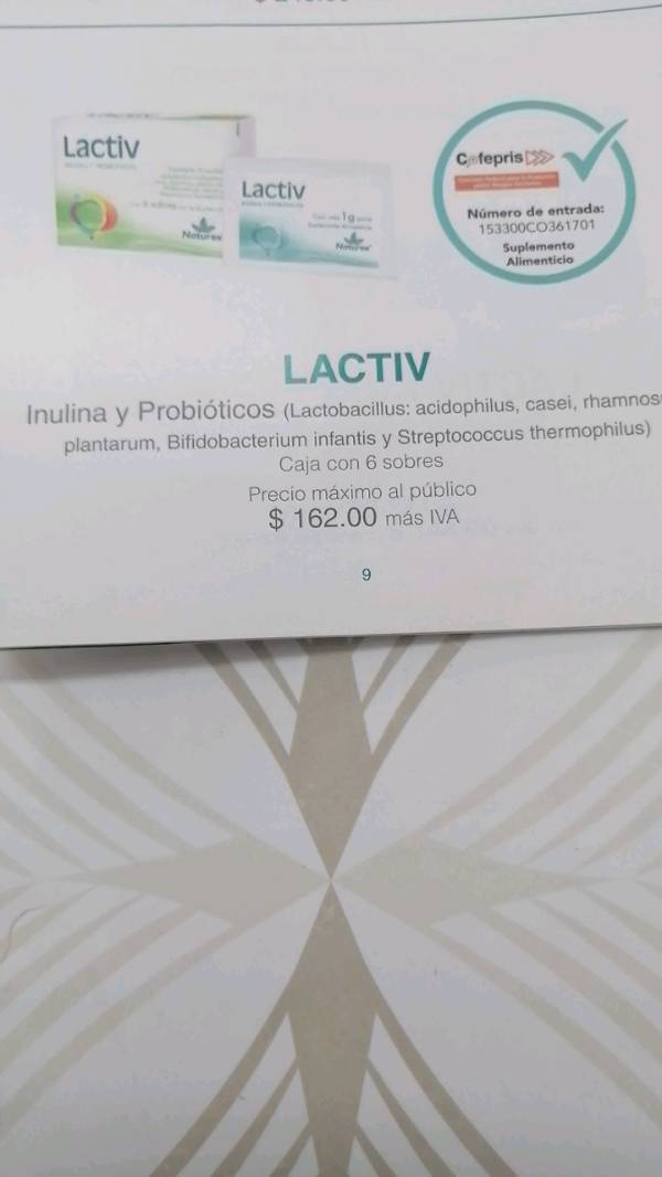 LACTIV caja con 6 sobres en Valladolid