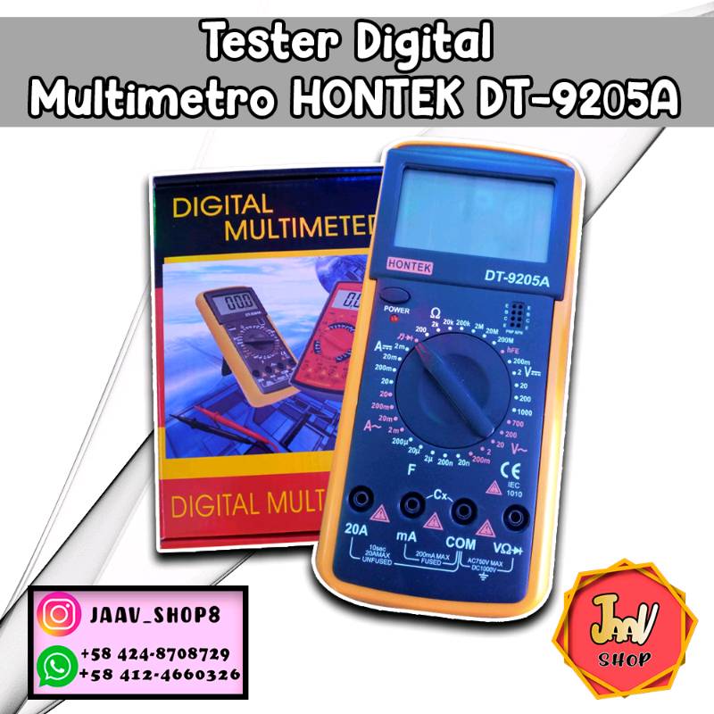 Tester Digital Multímetro Hontek DT-9205A en Puerto la Cruz