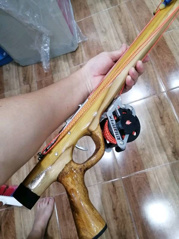 Arpón Artesanal Profesional con Carrete en Manta