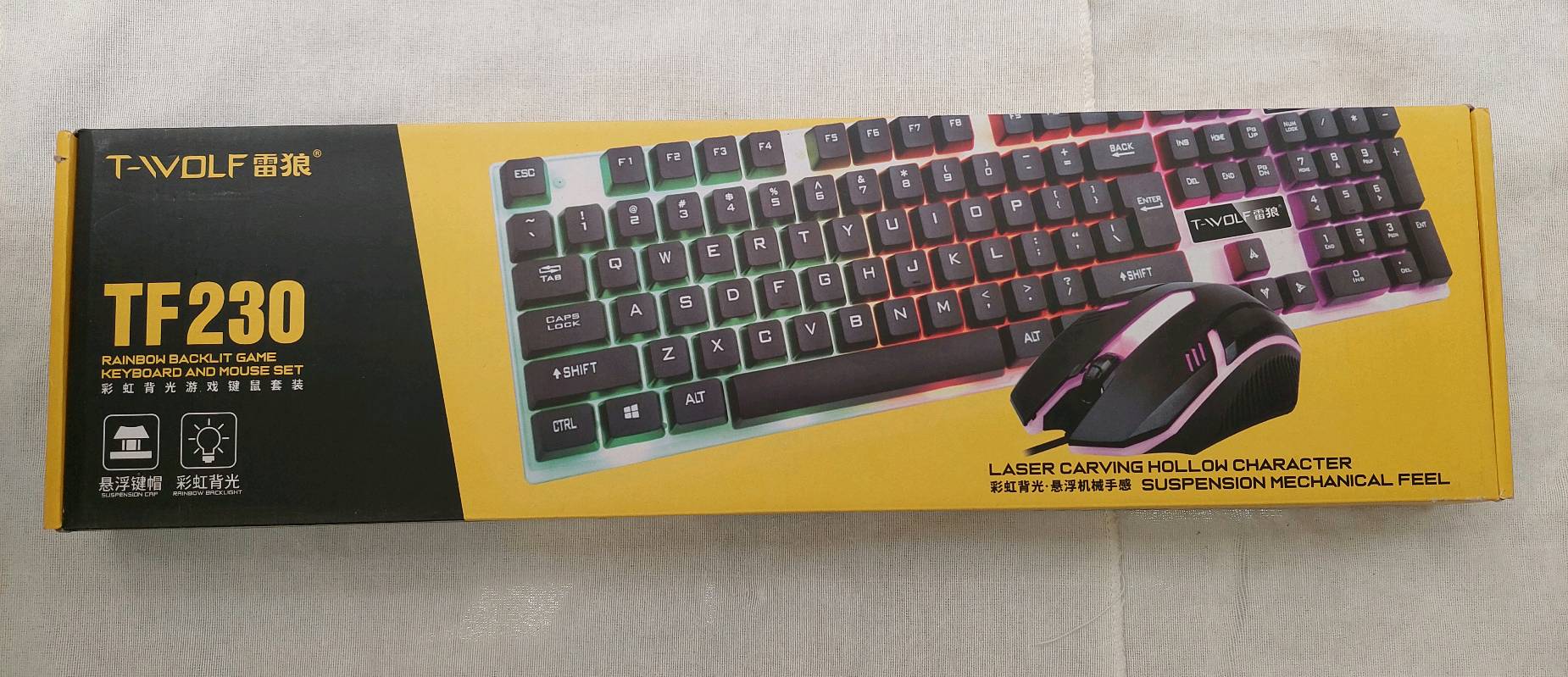 Combo teclado y mouse gamer TF230 en Bogota