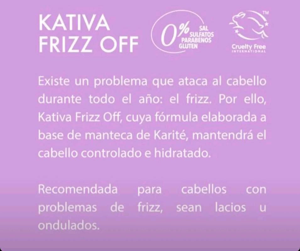 Kativa Frizz off 500ML en Panama
