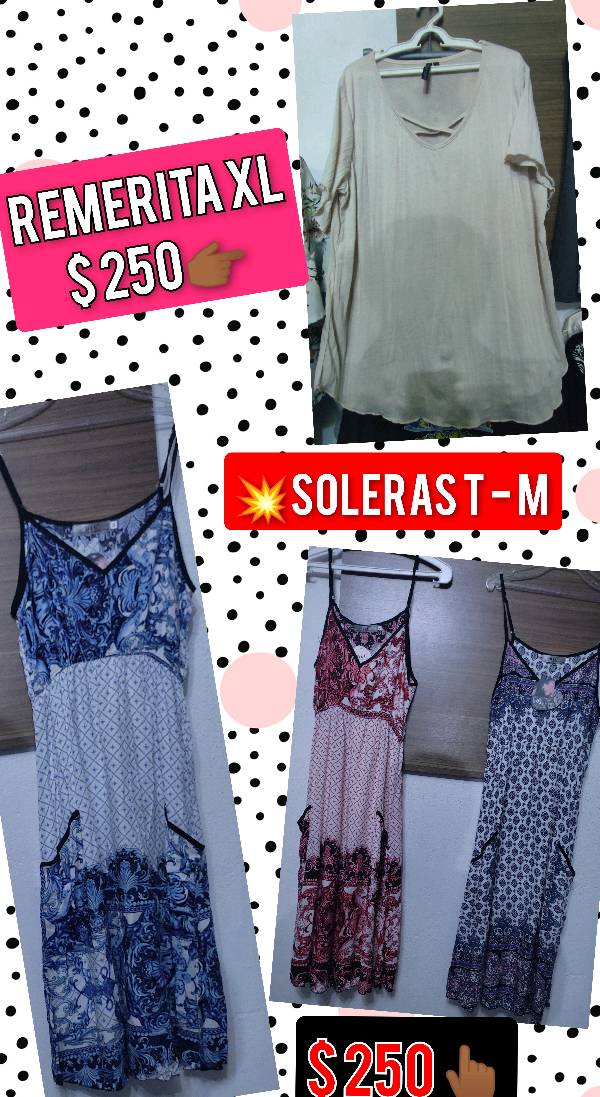 Soleras, remeras,shorts,bermudas,calzas, pantalones en Atlantida