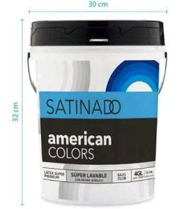 American Colors Satinado Blanco 4gl en Lima