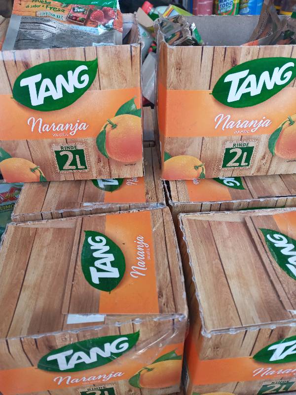 CAJAS DE TANG DE 🍊🍊🍊 CON 20 SOBRES. en santa tecla