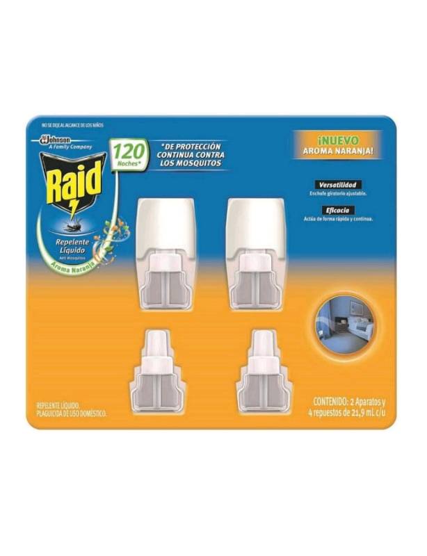 Repelente Liquido Raid Aroma Naranja en Guatemala City