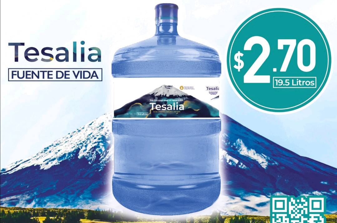 Botellón Tesalia y Puré Water en Quito