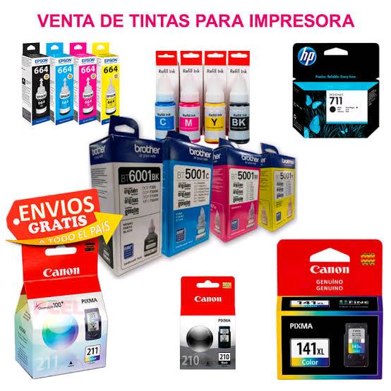 Tintas para todo tipo de impresoras en todas las marcas en Iquitos