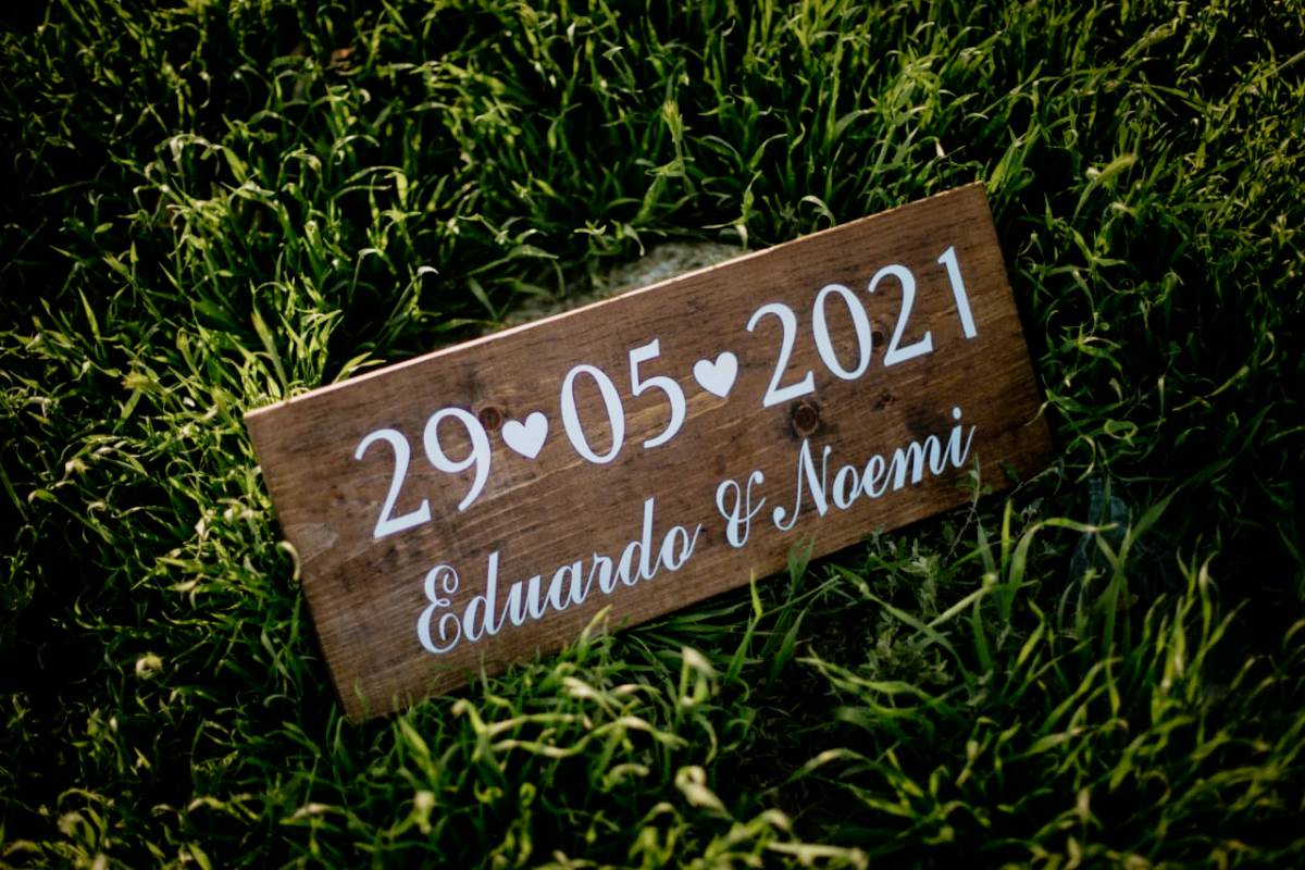 Letrero SAVE THE DATE en Tijuana