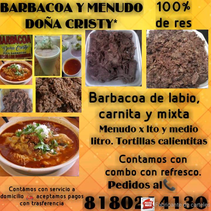 Barbacoa de labio en Apodaca