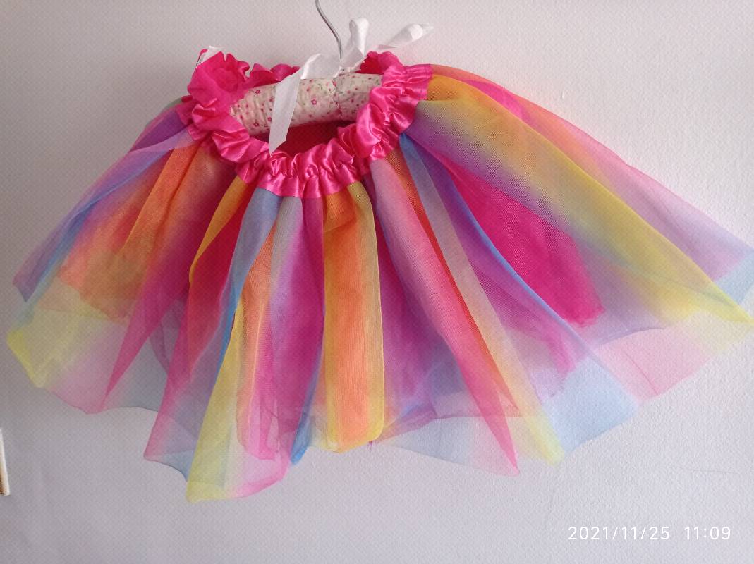 Pollera de tul de colores en Montevideo
