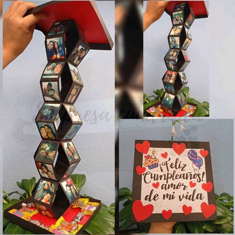 Caja Acordeon negra en Guayaquil