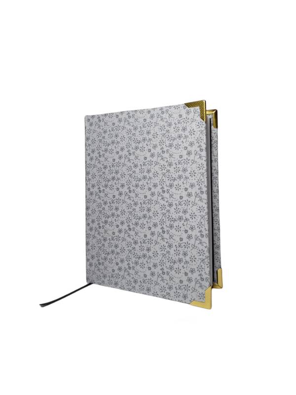 Libreta silver puntas doradas en Bogota