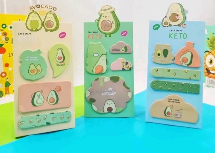 Posticks diseños de aguacate y unicornio en San Salvador