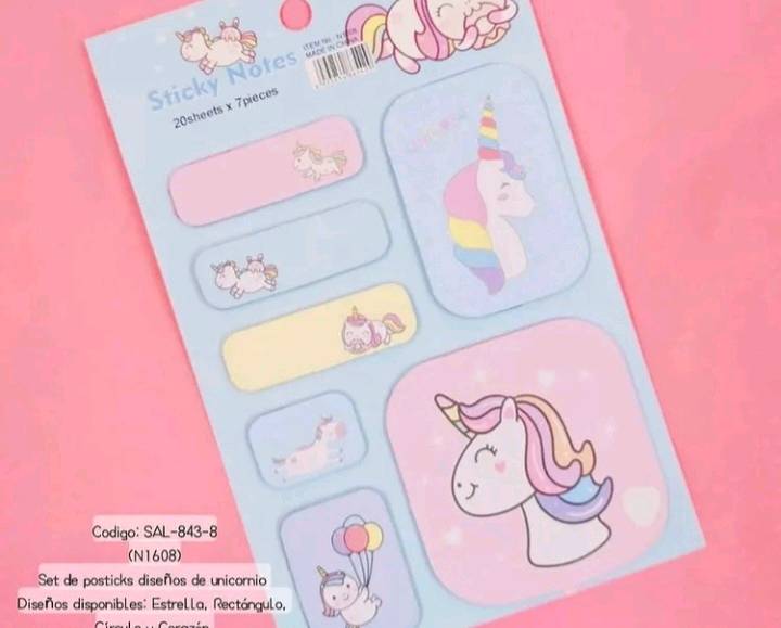 Posticks diseños de aguacate y unicornio en San Salvador