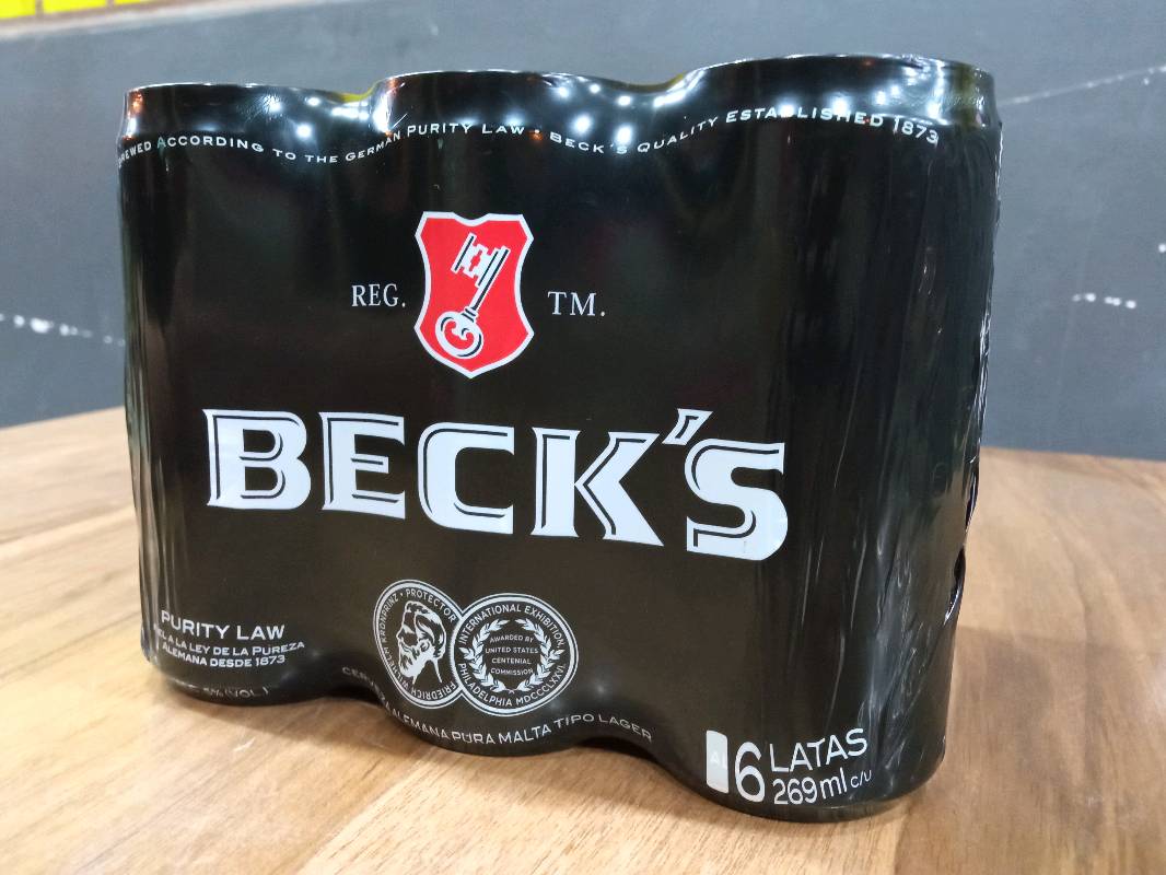 Beck's Lata 269cc Sixpack en Manta