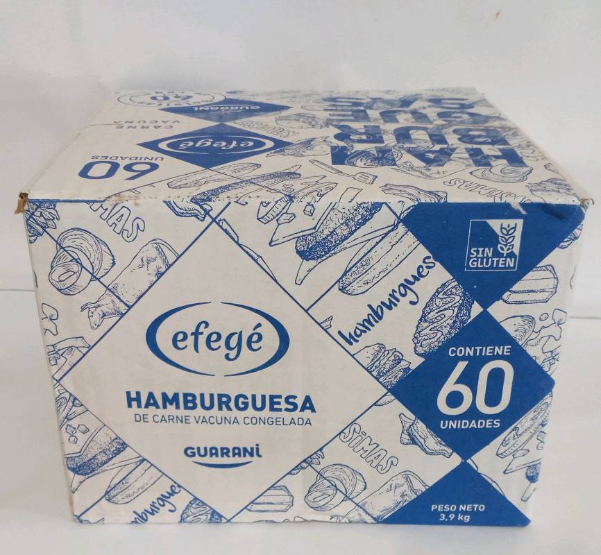 Hamburguesa EFEGE x60unid. en Capiata
