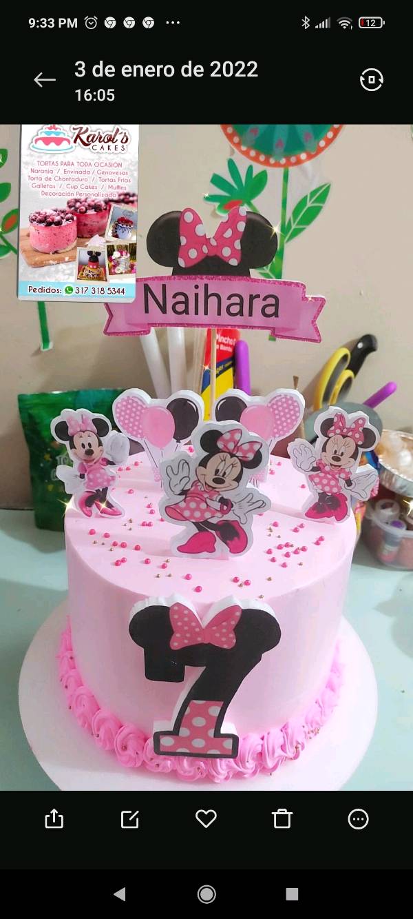 torta cilindro minie en palmira