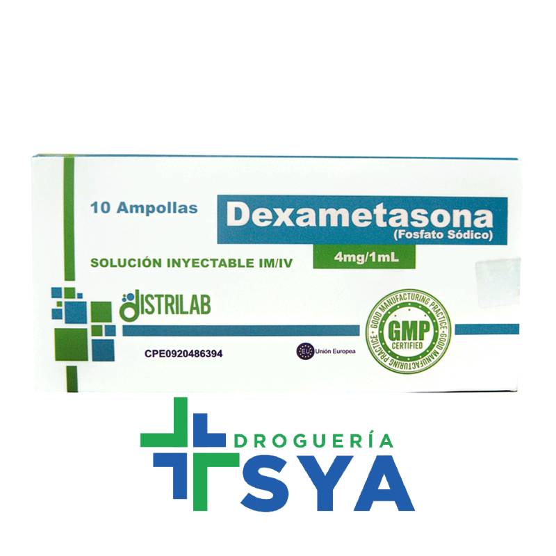 Dexametasona 8mg/2ml x 1 ampolla. Distrilab en Porlamar
