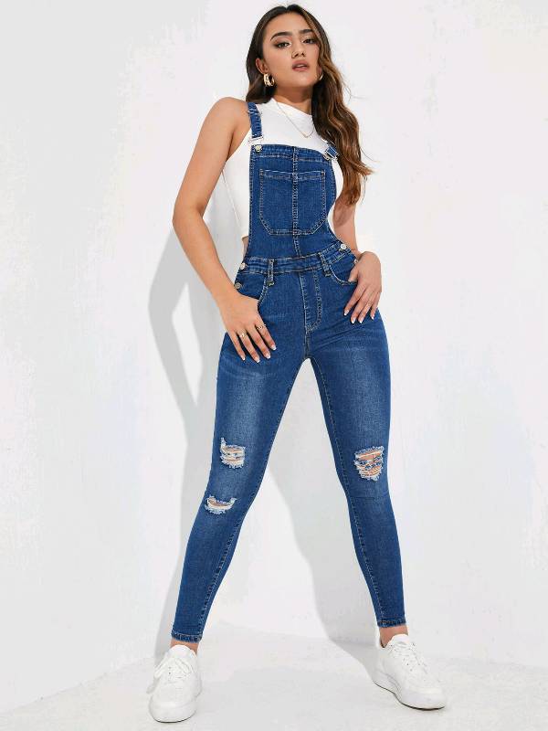 Petos overol mezclilla oscura en Zacatecas