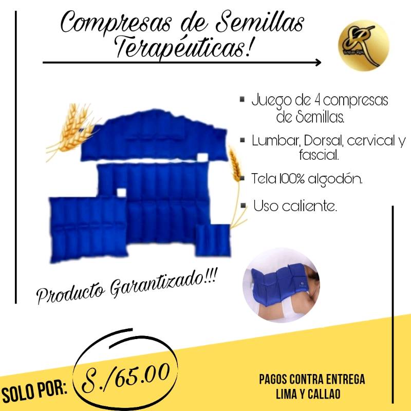 Compresas de Semillas Terapéuticas. en Zumpango del Rio