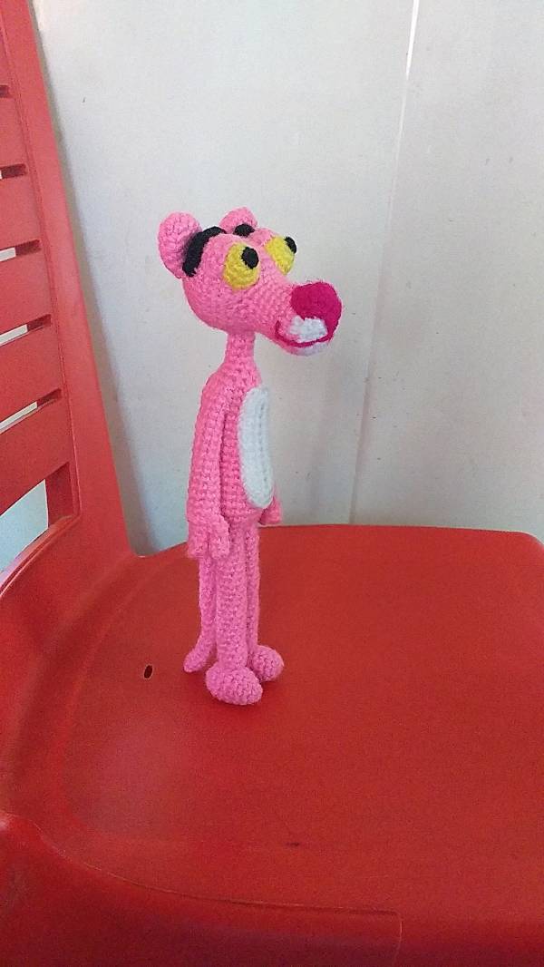 Mini pantera rosa💓 tejida a crochet a mano. en Santa Cruz🇳🇬