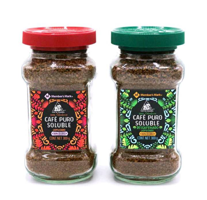 Café colombiano tapa verde y roja en Guatemala City