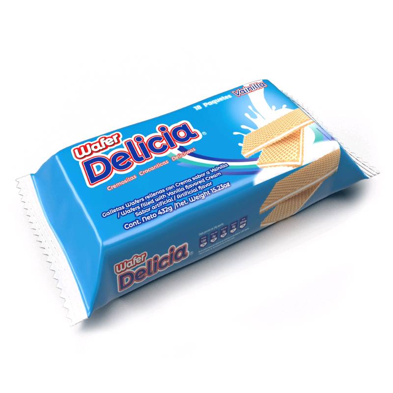 Galleta delicia wafer x18 unidades en Bogota