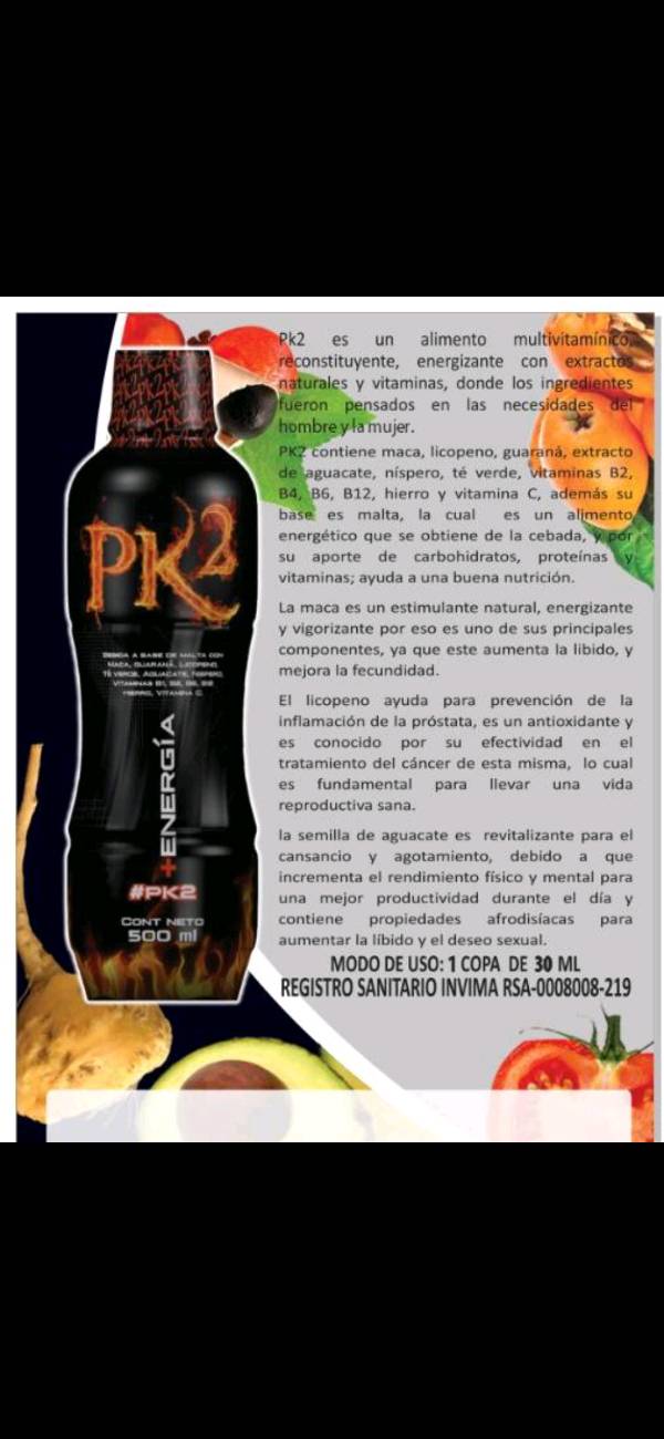 Pk2 energy 500mL