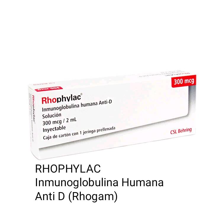 RHOGAM / Inmunoglobulina Humana Anti D (Rhophylac) en Maracay