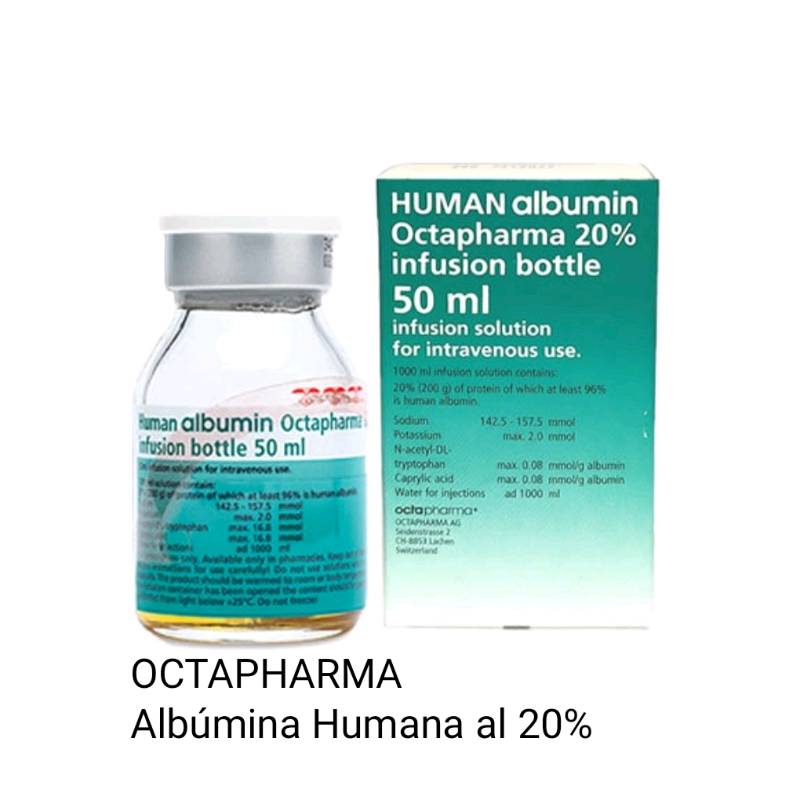 ALBUMINA HUMANA OCTAPHARMA 20%, 200 G/L Solucion para perfusion en Maracay