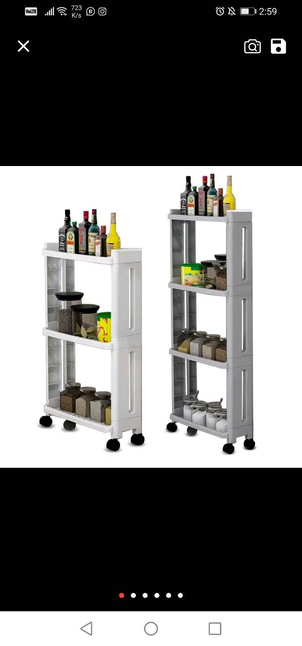 Organizador de 4 niveles con ruedas