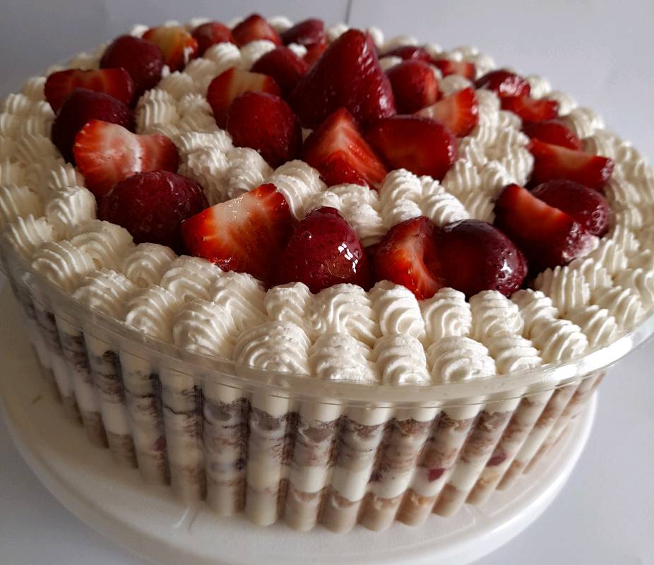Pastel de fresas en Concepción
