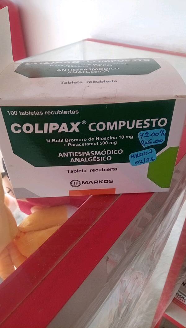 Colipax compuesto Tab; Tab. La. Marcos en Lima