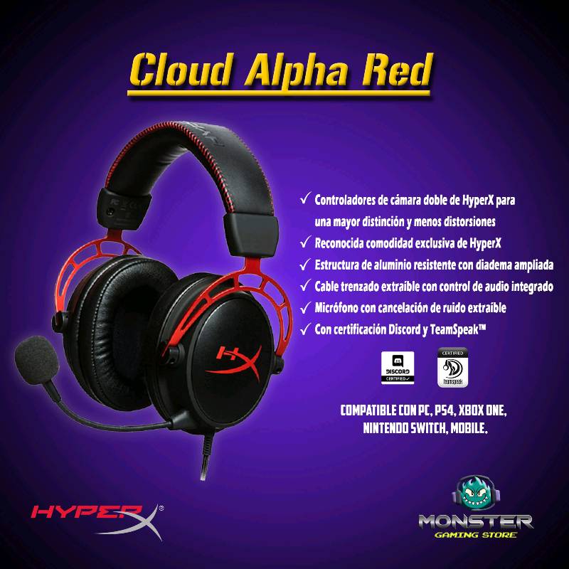 HyperX Cloud Alpha Red en Lima