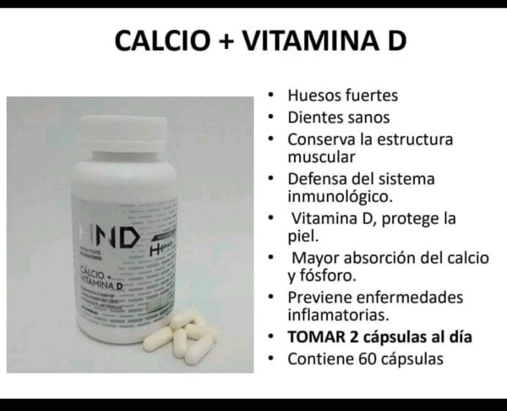 Calcio mas vitamina D en Fernando de la Mora