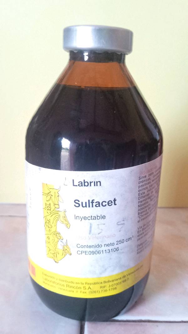 Sulfacet inyectable. 250 ml. en Valencia