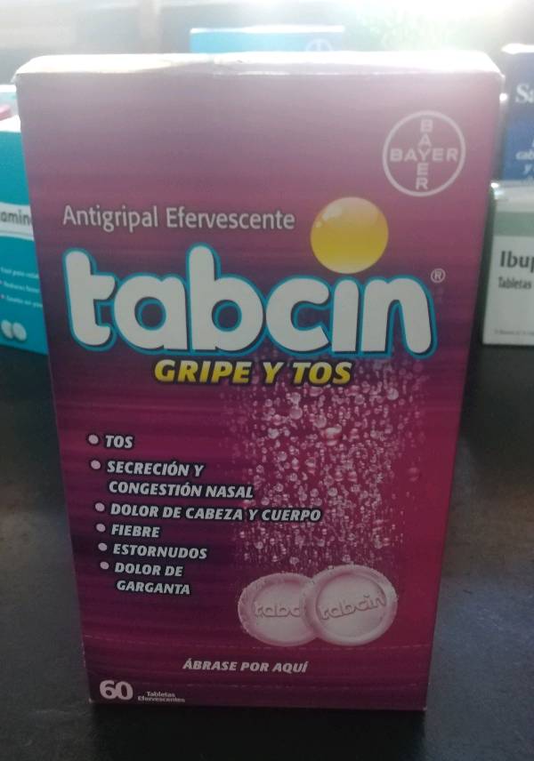 Tabcin gripe y tos efervescente en quezaltepeque