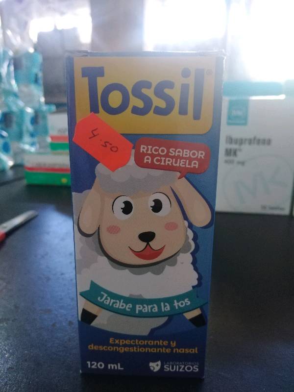 Tossil pediátrico jarabe en quezaltepeque