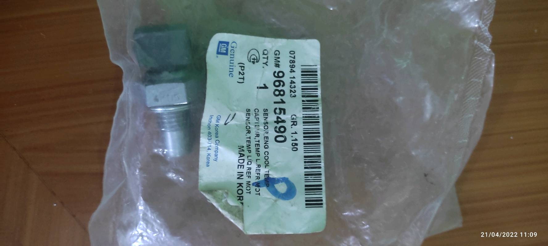 Sensor de temperatura de spark original en Puerto Ordaz