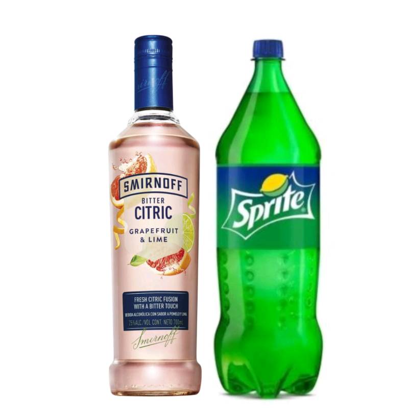 Vodka smirnoff sabores + Sprite en congreso