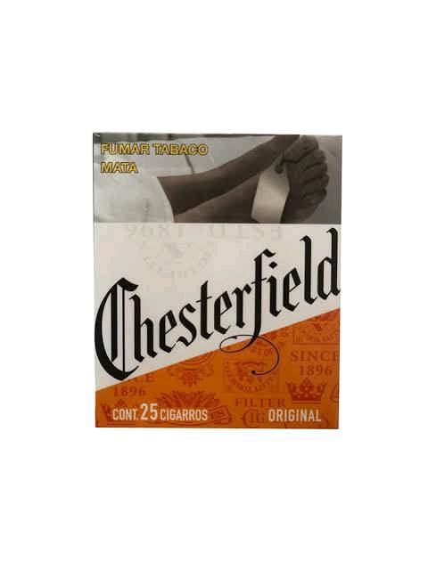 Cajetilla de cigarros chesterfield 25pz en Zumpango
